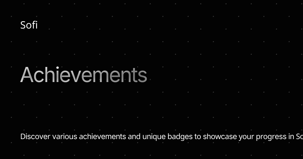 Achievements