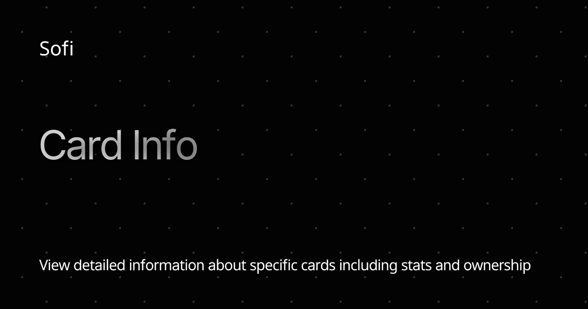 Card Info