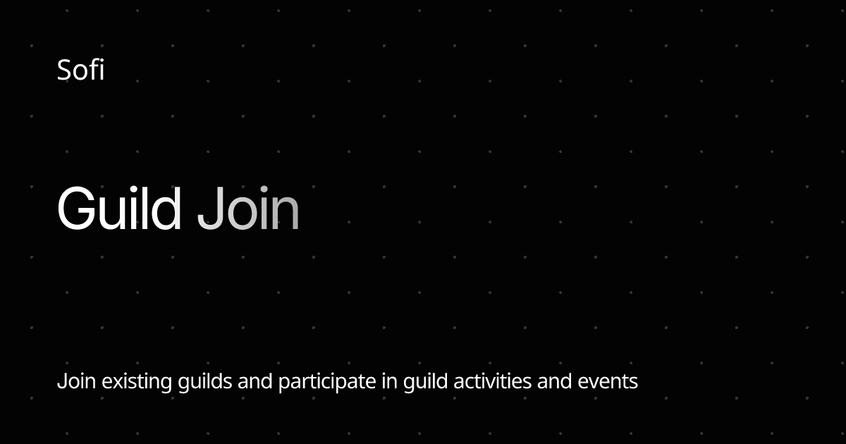 Guild Join